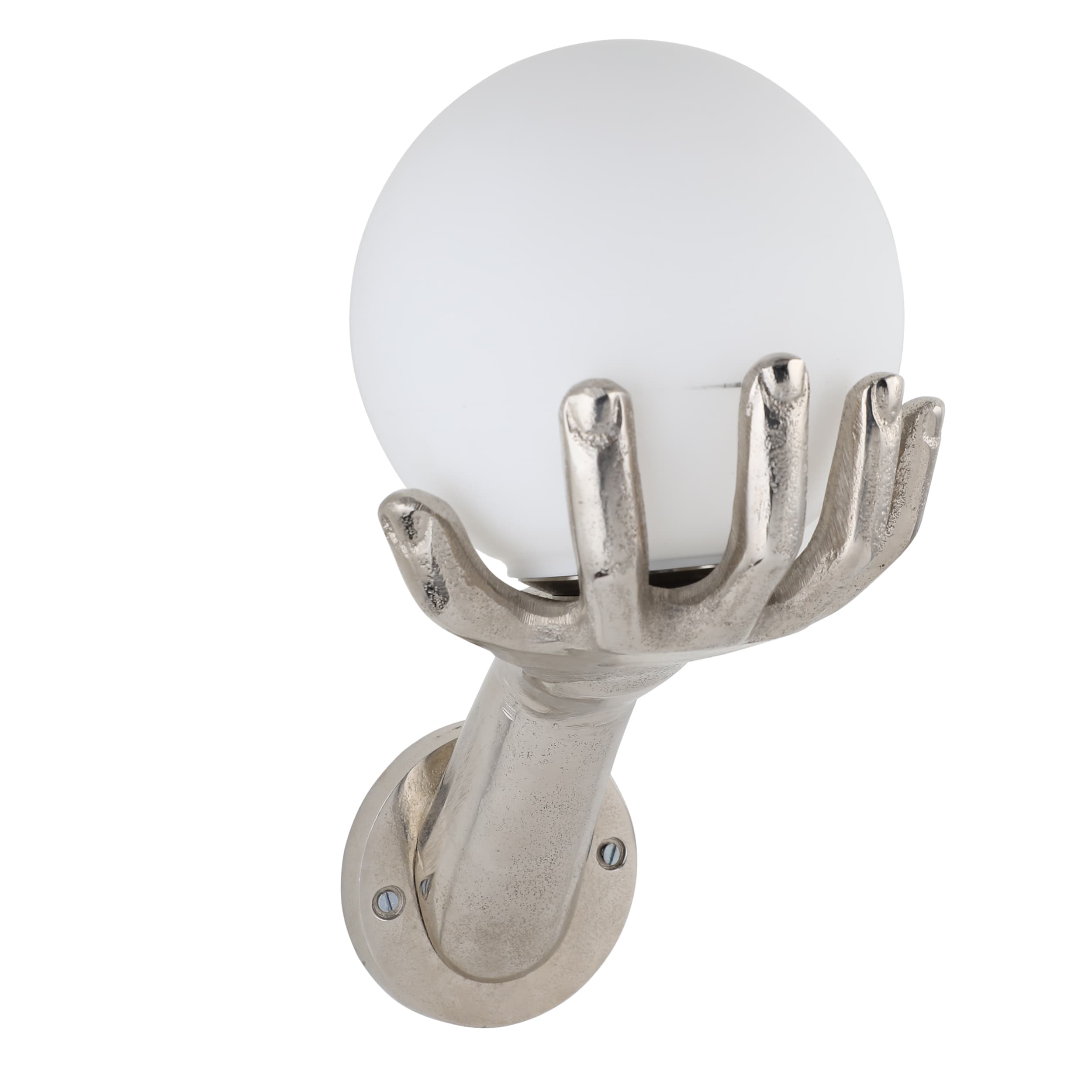 Silver Helping Hand Wall Light - De Maison Decor